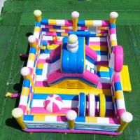 China Custom Inflatable Bounce House with Slide 3m Play Zone for Kids Party School Event Rental for sale