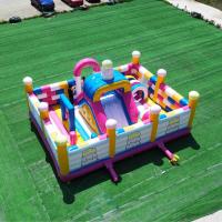 China Custom Inflatable Bounce House with Slide 3m Play Zone for Kids Party School Event Rental for sale