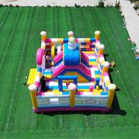 China Custom Inflatable Bounce House with Slide 3m Play Zone for Kids Party School Event Rental for sale