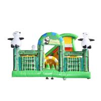 China Commercial Inflatable Bounce House with Slide Large Panda Jumper Bouncy Castle 3m x 3m for sale
