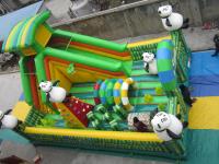 China Commercial Inflatable Bounce House with Slide Large Panda Jumper Bouncy Castle 3m x 3m for sale