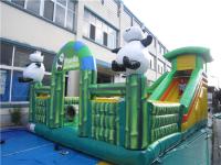 China Commercial Inflatable Bounce House with Slide Large Panda Jumper Bouncy Castle 3m x 3m for sale