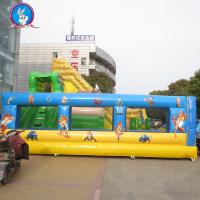 China Inflatable Amusement Playground Fun City Bouncing Castle 10m x 9m x 7m Custom Size for sale