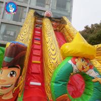 China Inflatable Amusement Playground Fun City Bouncing Castle 10m x 9m x 7m Custom Size for sale