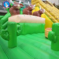China Inflatable Amusement Playground Fun City Bouncing Castle 10m x 9m x 7m Custom Size for sale