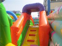 China Custom Tropical Inflatable Bounce House Slide Combo 12ft Kids Party Castle Outdoor Rental Playground for sale