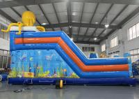 China Custom Inflatable Ocean Theme Playground with Marine Slide Bounce and Interactive Areas for Kids Events for sale
