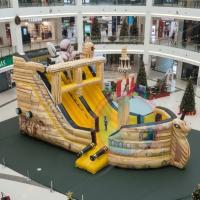 China Pirate Ship Inflatable Amusement Park Commercial Playground Large Slide Bounce Castle Custom Theme Design Mall Event Rental Equipment for sale