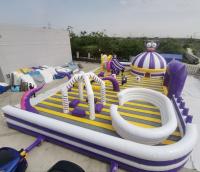 China Custom Giant Inflatable Amusement Park Bounce House 25x20m PVC Material for Kids Adults Indoor Outdoor for sale