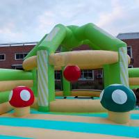 China Commercial Inflatable Obstacle Course Playground 14.2x8.7x3.3m Custom Fun City for Kids Amusement Park for sale