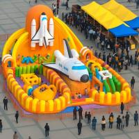 China Large Custom Inflatable Amusement Park 10m x 8m Commercial Outdoor Playground for Events for sale