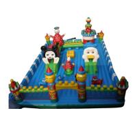 China Commercial Inflatable Fun City Bouncy Castle Outdoor Playground for Kids 5-10 Capacity for sale