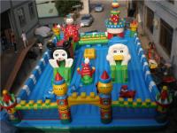 China Commercial Inflatable Fun City Bouncy Castle Outdoor Playground for Kids 5-10 Capacity for sale