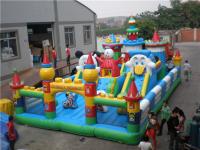 China Commercial Inflatable Fun City Bouncy Castle Outdoor Playground for Kids 5-10 Capacity for sale