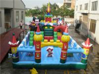 China Commercial Inflatable Fun City Bouncy Castle Outdoor Playground for Kids 5-10 Capacity for sale