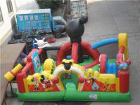China Commercial Inflatable Fun City Bouncy Castle Outdoor Playground for Kids 5-10 Capacity for sale