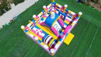 China Custom Inflatable Bounce House Slide Combo Kids Fun Park 3m x 3m Cartoon Theme Party Castle for sale