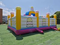 China Custom Inflatable Bounce House Slide Combo Kids Fun Park 3m x 3m Cartoon Theme Party Castle for sale