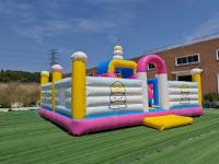 China Custom Inflatable Bounce House Slide Combo Kids Fun Park 3m x 3m Cartoon Theme Party Castle for sale