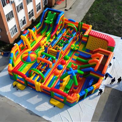 China Commercial Inflatable Fun Park 15m x 8m Multi Zone Play Structure for Events and Rentals for sale