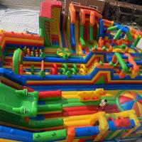 China Commercial Inflatable Fun Park 15m x 8m Multi Zone Play Structure for Events and Rentals for sale