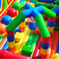 China Commercial Inflatable Fun Park 15m x 8m Multi Zone Play Structure for Events and Rentals for sale