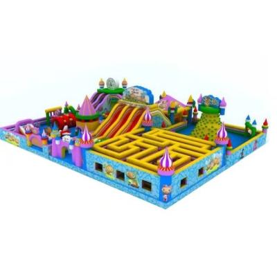 China Customized Large Inflatable Slide Bouncer Obstacle Course 0.55mm PVC Outdoor Sports for Fun for sale