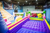 China Customized Large Inflatable Slide Bouncer Obstacle Course 0.55mm PVC Outdoor Sports for Fun for sale