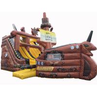 China Inflatable Pirate Ship Slide for Kids Adults Outdoor Fun Park Playground Equipment Custom Size PVC for sale