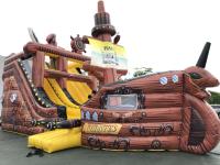 China Inflatable Pirate Ship Slide for Kids Adults Outdoor Fun Park Playground Equipment Custom Size PVC for sale