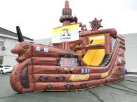 China Inflatable Pirate Ship Slide for Kids Adults Outdoor Fun Park Playground Equipment Custom Size PVC for sale