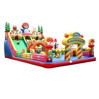 China Inflatable Bouncy Castle with Slide 6x5x3.3m Customizable PVC Bounce House for Kids Outdoor Play for sale