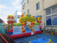 China Inflatable Bouncy Castle with Slide 6x5x3.3m Customizable PVC Bounce House for Kids Outdoor Play for sale