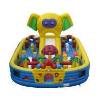 China Commercial Large Elephant Inflatable Bouncer Combo Fun City Jumping Castle EN14960 Certified Custom Size for sale