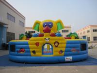China Commercial Large Elephant Inflatable Bouncer Combo Fun City Jumping Castle EN14960 Certified Custom Size for sale