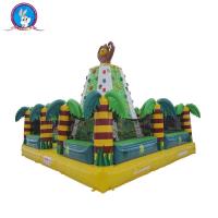 China Custom Inflatable Climbing Mountain Wall 0.55mm PVC Tarpaulin with CE Certificate for Sale for sale