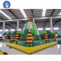 China Custom Inflatable Climbing Mountain Wall 0.55mm PVC Tarpaulin with CE Certificate for Sale for sale