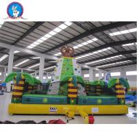 China Custom Inflatable Climbing Mountain Wall 0.55mm PVC Tarpaulin with CE Certificate for Sale for sale