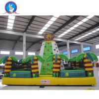 China Custom Inflatable Climbing Mountain Wall 0.55mm PVC Tarpaulin with CE Certificate for Sale for sale