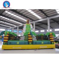 China Custom Inflatable Climbing Mountain Wall 0.55mm PVC Tarpaulin with CE Certificate for Sale for sale