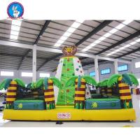 China Custom Inflatable Climbing Mountain Wall 0.55mm PVC Tarpaulin with CE Certificate for Sale for sale