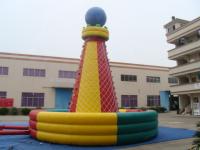 China Inflatable Rock Climbing Wall 100-500kg Capacity Customizable PVC Climbing Tower for Indoor Outdoor Sports for sale