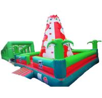 China Inflatable Climbing Wall for Kids Commercial Grade PVC Rock Wall 8ft Height for sale
