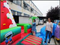 China Inflatable Climbing Wall for Kids Commercial Grade PVC Rock Wall 8ft Height for sale