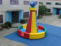 China Custom Inflatable Rock Climbing Wall 8x8x8.5m Outdoor Sport Games for Sale for sale