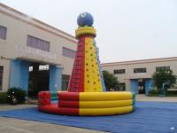 China Custom Inflatable Rock Climbing Wall 8x8x8.5m Outdoor Sport Games for Sale for sale