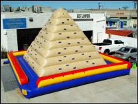 China Custom Inflatable Rock Climbing Wall 6-15m High PVC Tarpaulin CE Certified for sale
