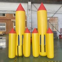 China Inflatable Rocket Model Outdoor Sports Game for Team Building Competition Commercial Playground 3m for sale