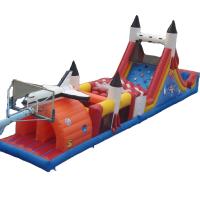 China Commercial Inflatable Obstacle Race Track Land Playground Structure With Custom Modules Theme Colors Branding and Interactive Challenge Features for sale