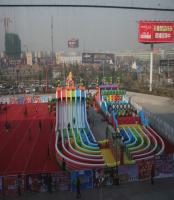China Inflatable Obstacle Course 45m x 6m for Team Games Factory Supply Custom Logo for sale